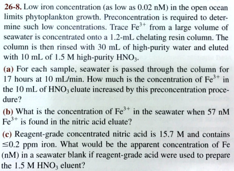 26 8 low iron concentration as low as 002 nm in the open ocean limits ...