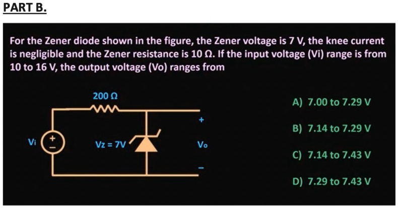 SOLVED: For the Zener diode shown in the figure, the Zener voltage is ...