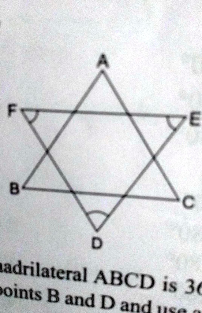 quadrilateral ABCD is 36 points B and D and use