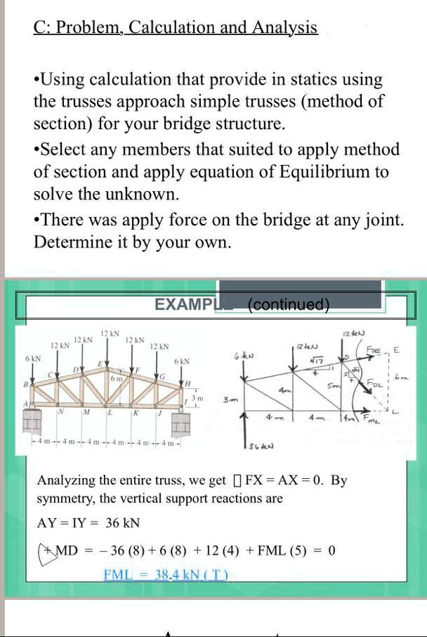 c problencalculatiqn and analysis using calculation that provide in ...