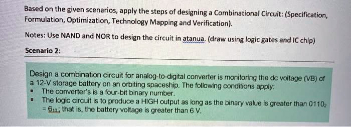 SOLVED: Based on the given scenarios, apply the steps of designing a ...