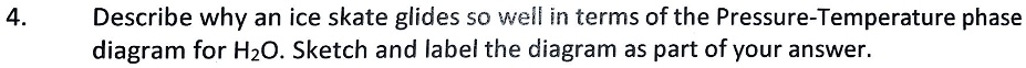 Describe why an ice skate glides so well in terms of the Pressure ...