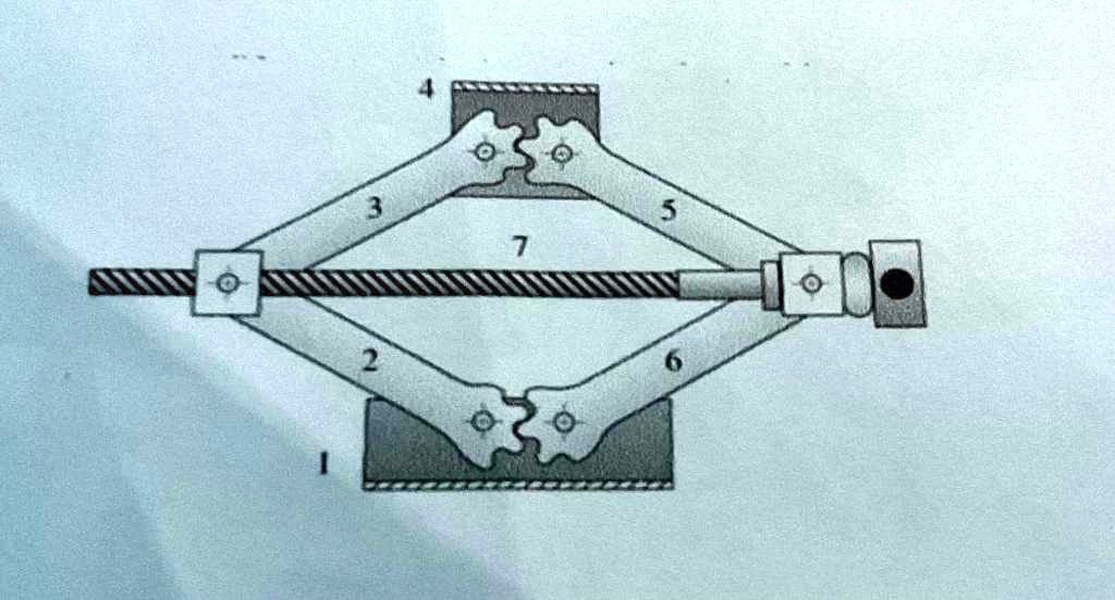 Draw the kinematic diagram and determine the mobility.