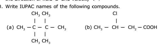 SOLVED: 'Write IUPAC names of the following compounds. CH3 CH3 Cl ... SOLVED: 'Write IUPAC names of the following compounds. CH3 CH3 Cl ...
