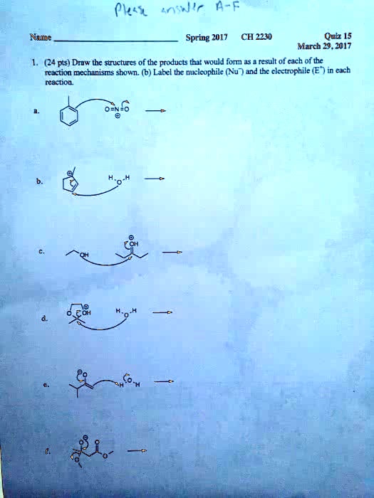 SOLVED: ' Draw the structures of the products that would form as a ...