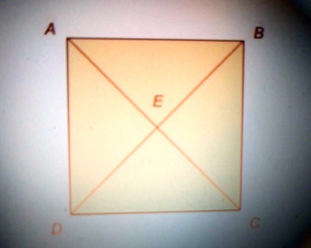 SOLVED: 'Quadrilateral ABCD is a a square and the length of BE is 6 cm ...