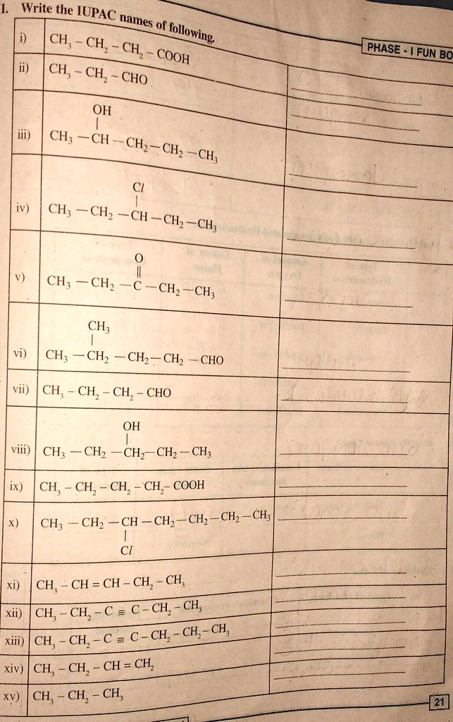SOLVED: Write the IUPAC names of these compounds. SOLVED: Write the IUPAC names of these compounds.