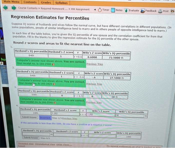 Main Menu Contents Grades Syllabus Course Contents Required Homework ... HW Assignment Timer ...