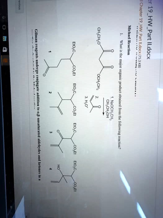 SOLVED: ' PLEASE HELP What is the major organic product obtained from the following reaction?