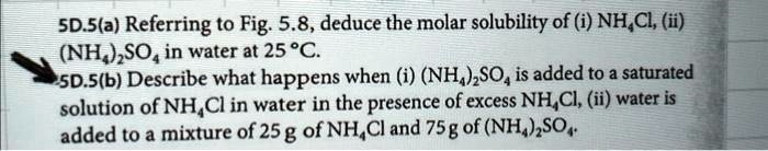 SOLVED: 5D.5a: Referring to Fig. 5.8, deduce the molar solubility of ...