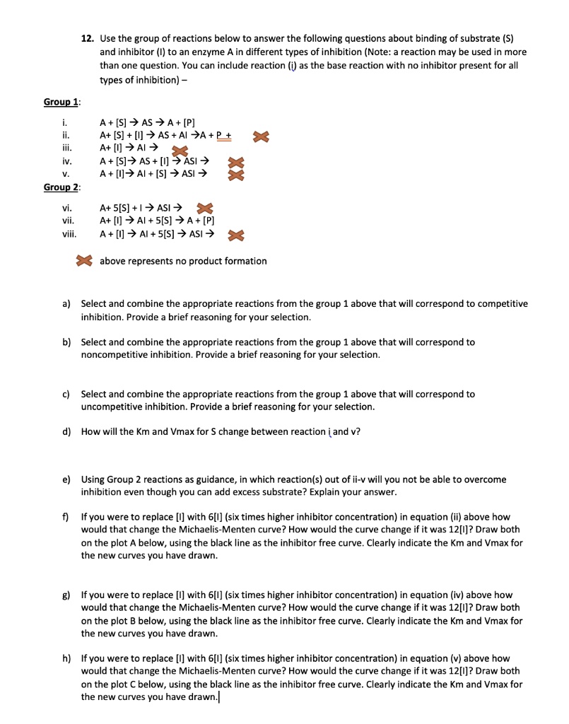 SOLVED: Use the group of reactions below to answer the following ...