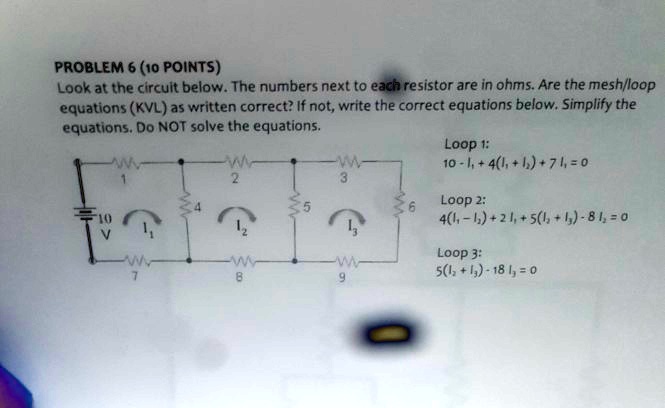 SOLVED: PROBLEM 610 POINTS Look at the circuit below. The numbers next to each resistor are in ...