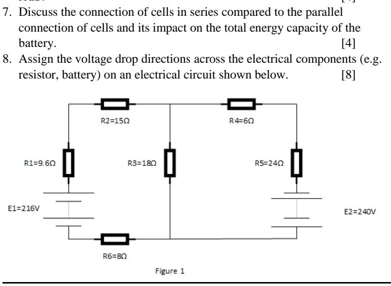 7. Discuss the connection of cells in series compared to the parallel ...