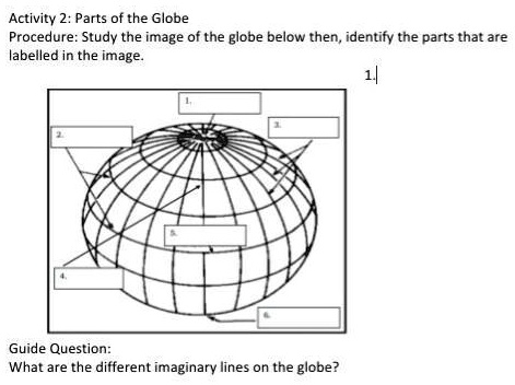 SOLVED: Label the parts of the globe. Activity 2: Parts of the Globe ...