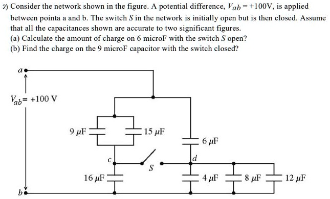 SOLVED: Consider the network shown in the figure. A potential difference, Vab = +10V, is applied ...