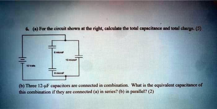 SOLVED: (@) For the circuit shown at the right, calculate the total ...
