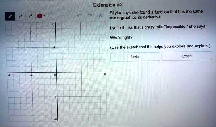 SOLVED: Extension #2 Skylar says she found a function that has the same ... SOLVED: Extension #2 Skylar says she found a function that has the same ...