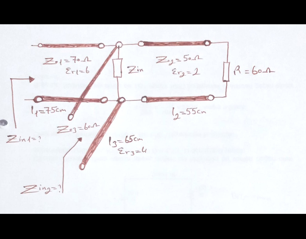 SOLVED: The figure shows a 3-port system operating at 900 MHz. An ...