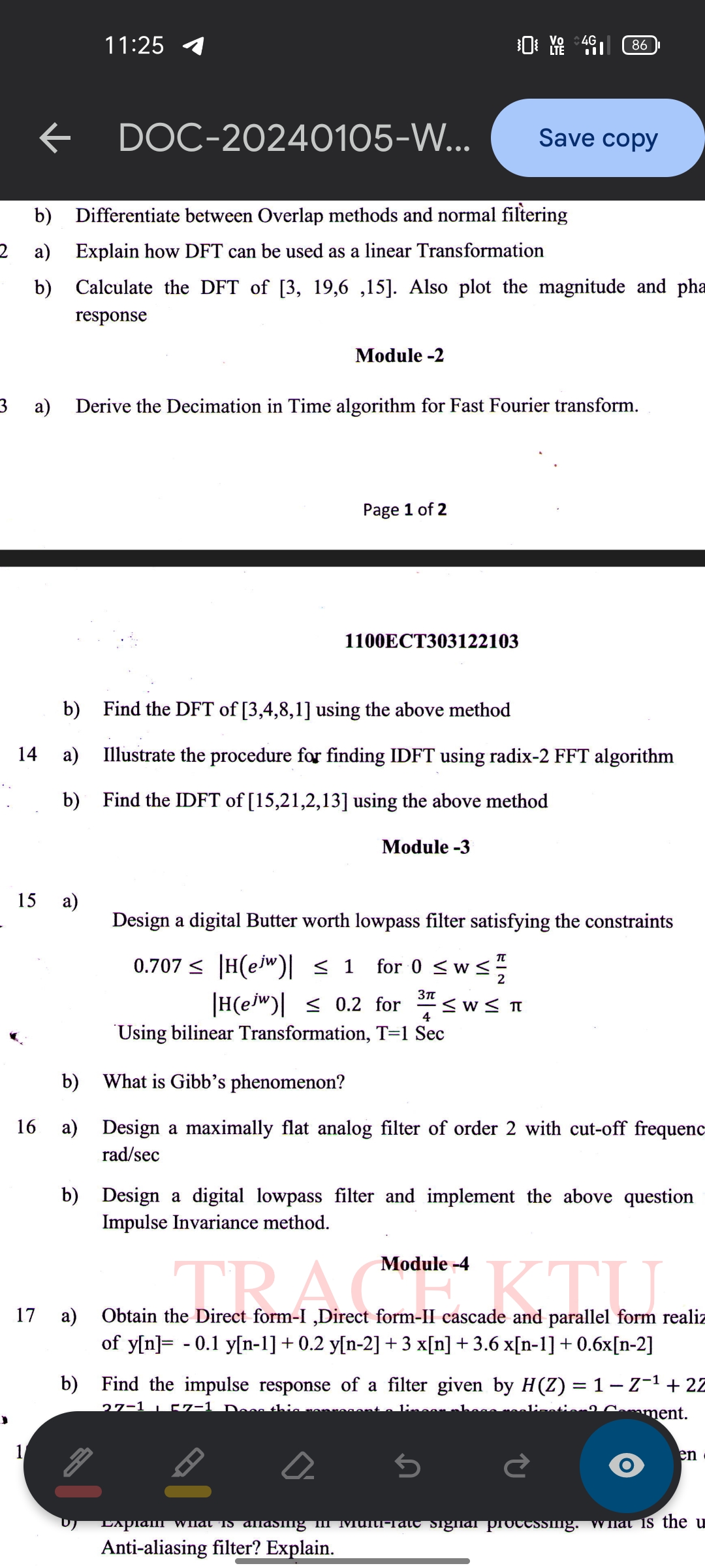 11: 25 DOC-20240105-W... Save copy b) Differentiate between Overlap ...