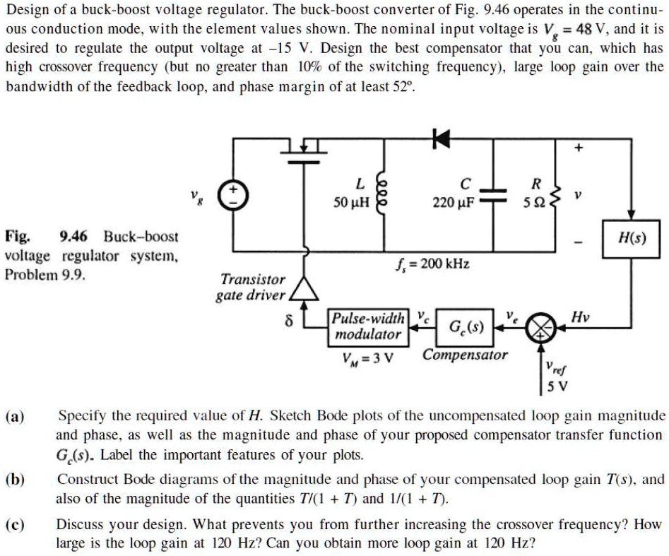 Design of a buck-boost voltage regulator. The buck-boost converter of ...