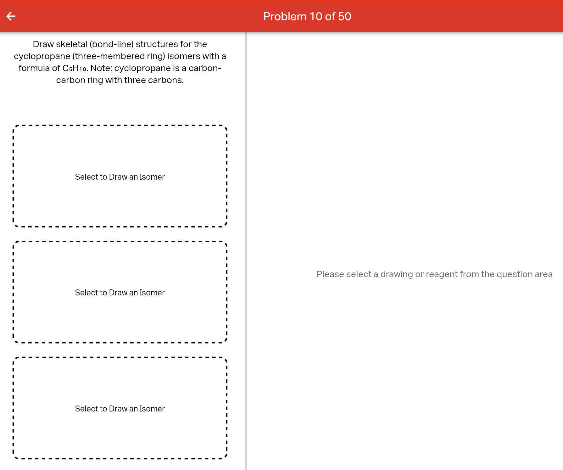 problem 10 of 50 draw skeletal bond line structures for the ...