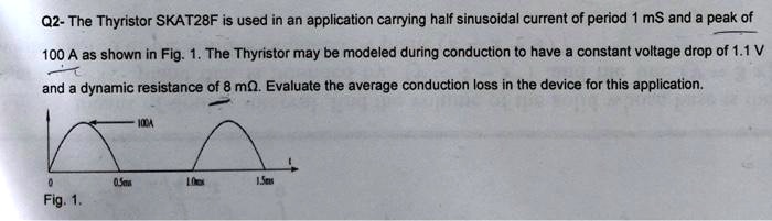 The Thyristor SKAT28F is used in an application carrying half ...