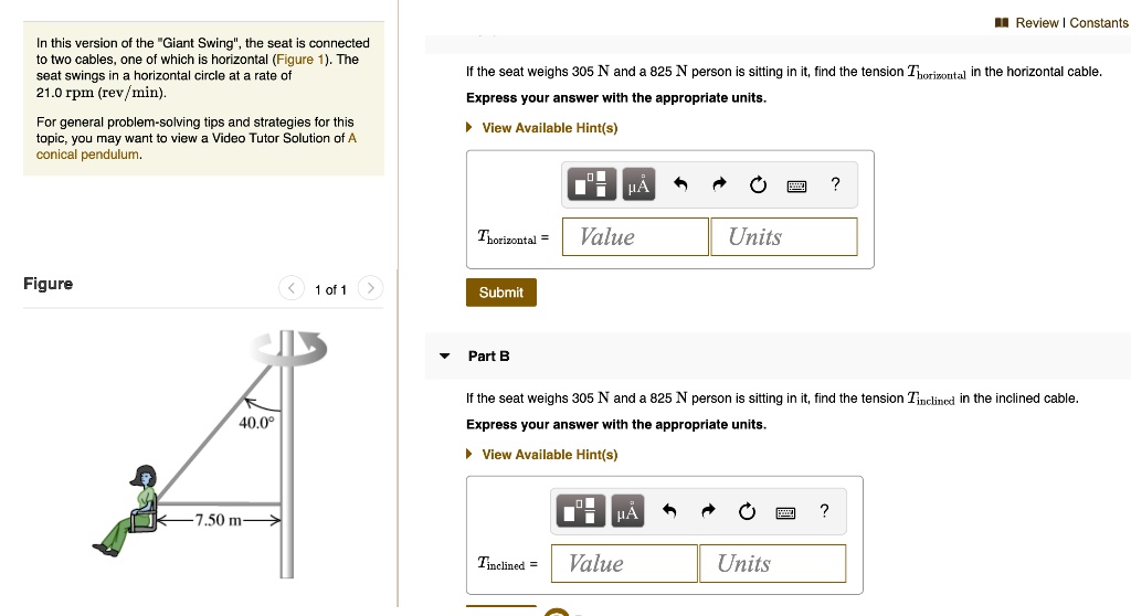 review constants in this version of the giant swing the seat connected ...