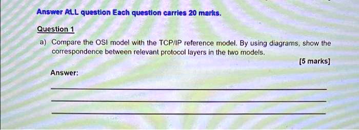 draw diagram creative Answer ALL question Each question carries 20 ...