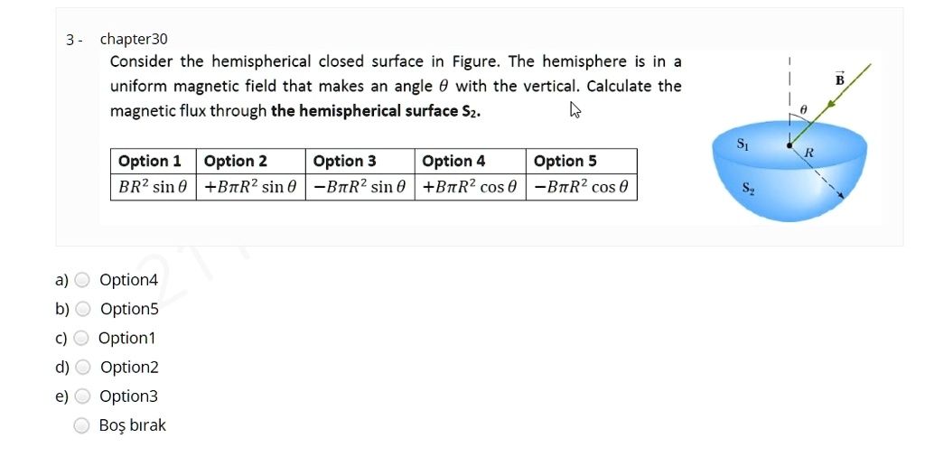 3- chapter30 Consider the hemispherical closed surface in Figure. The ...