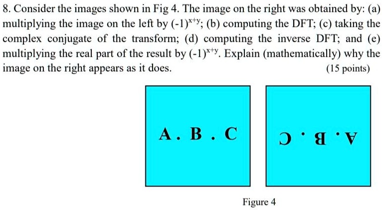 8. Consider the images shown in Fig 4. The image on the right was ...