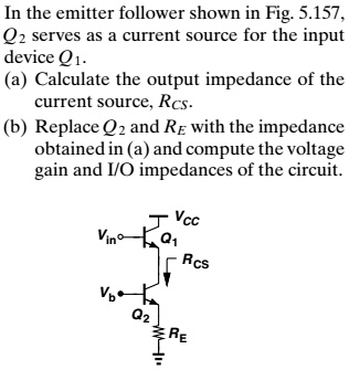 SOLVED: Please show the step-by-step calculation and small signal ...