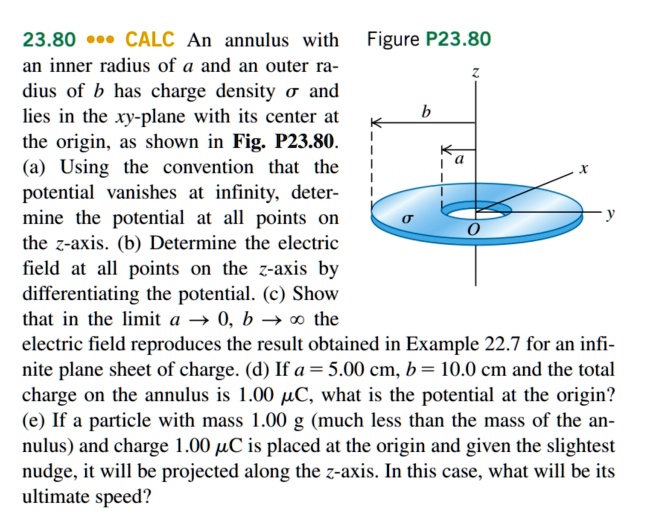 2380 080 calc an annulus with figure p2380 an inner radius of and an ...