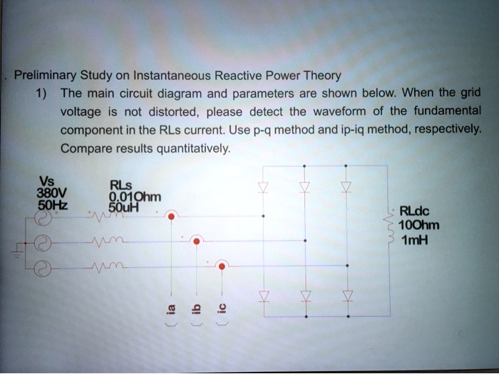 preliminary study on instantaneous reactive power theory 1the main ...