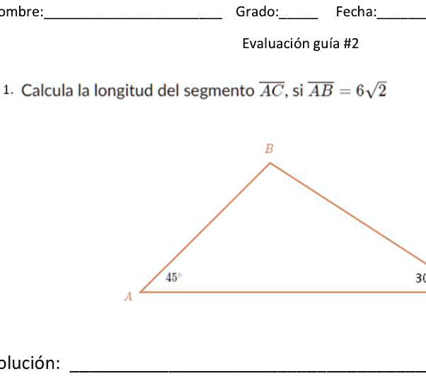 SOLVED: Ayúdenme por favor ayudaaa pmbre: Grado: Fechaz Evaluación guía ...