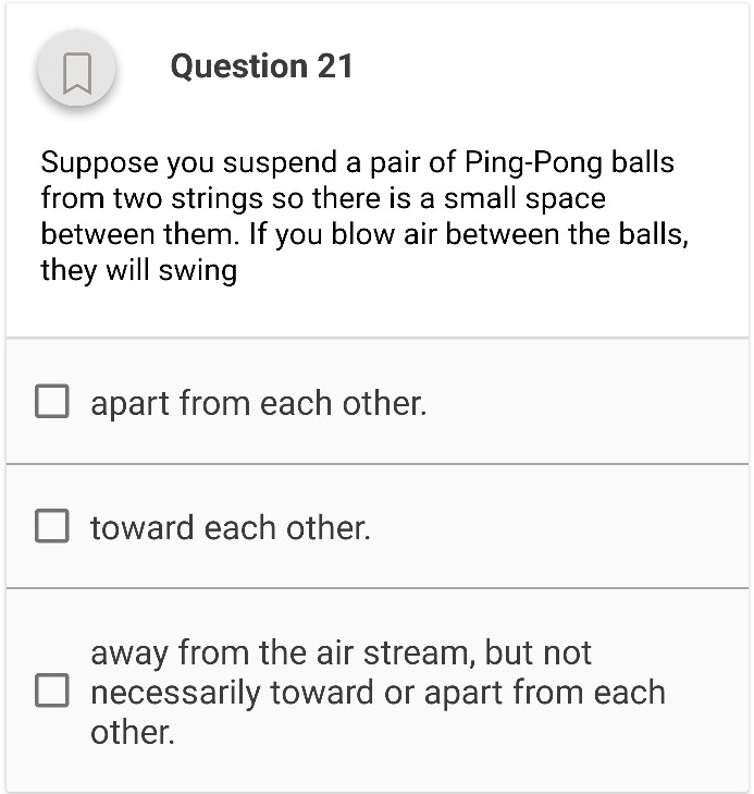 question 21 suppose you suspend a pair of ping pong balls from two ...