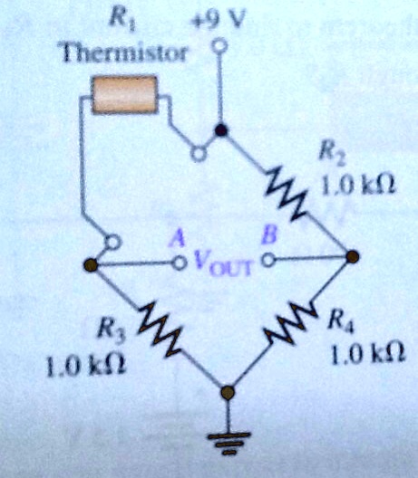 Determine the output voltage of the unbalanced bridge, in the figure ...