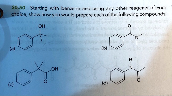 2050 starting with benzene and using any other reagents of your choice ...