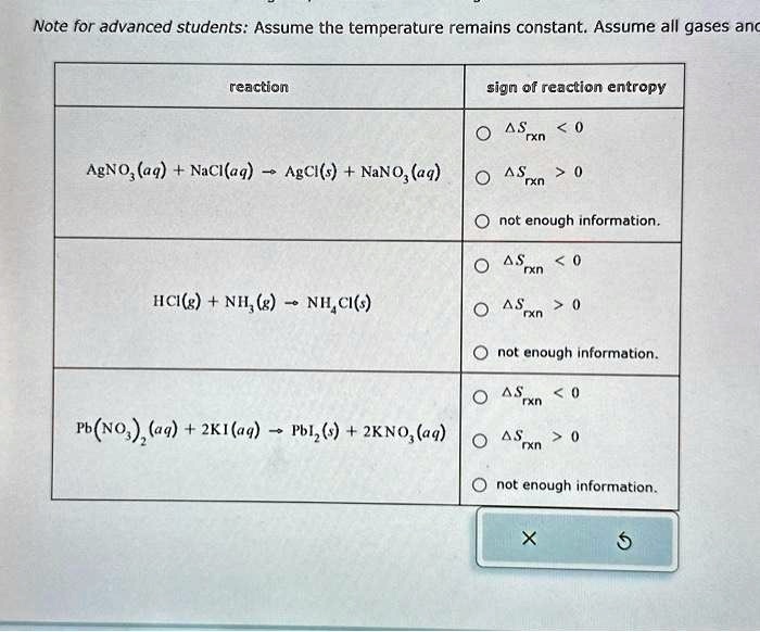 SOLVED: Note for advanced students: Assume the temperature remains constant. Assume all gases ...