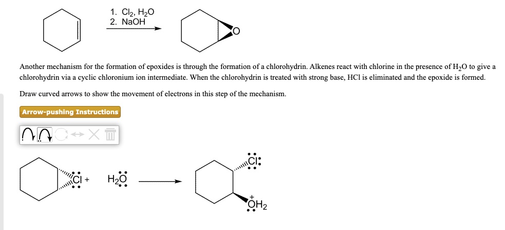 SOLVED: Another mechanism for the formation of epoxides is through the ...