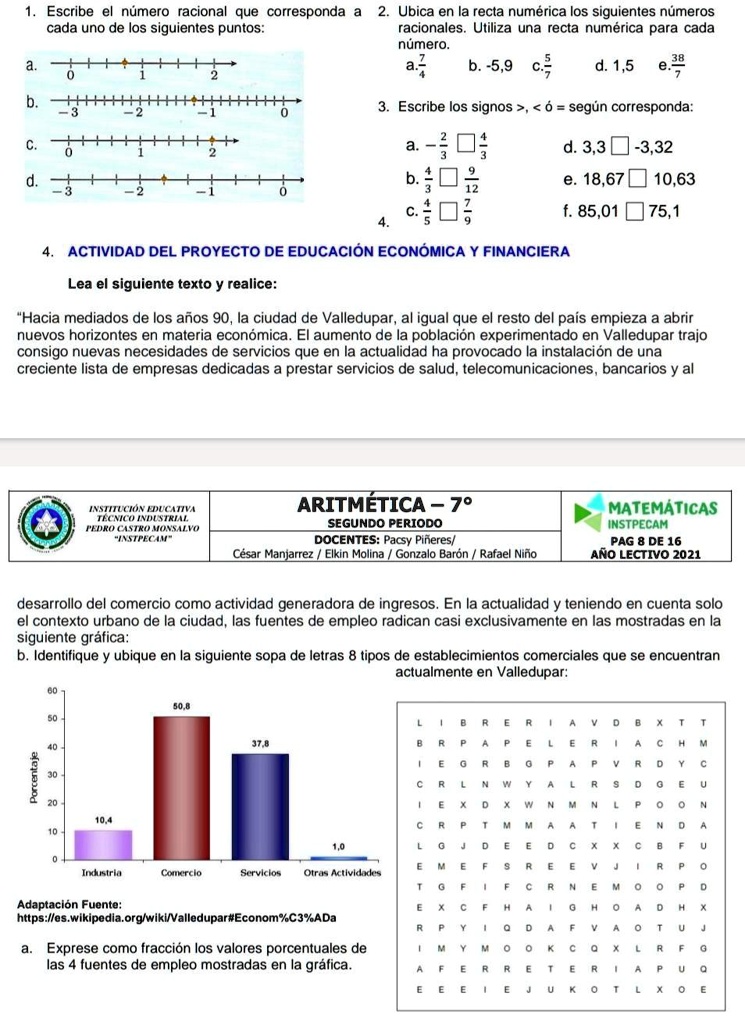 ayuda por favor ayuda por favor escribe elnumero racional ...