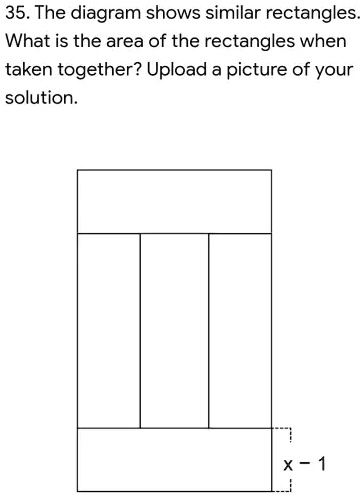 35. The diagram shows similar rectangles. What is the area of the ...