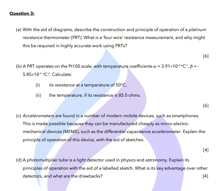 Question 3: (a) With the aid of diagrams, describe the...