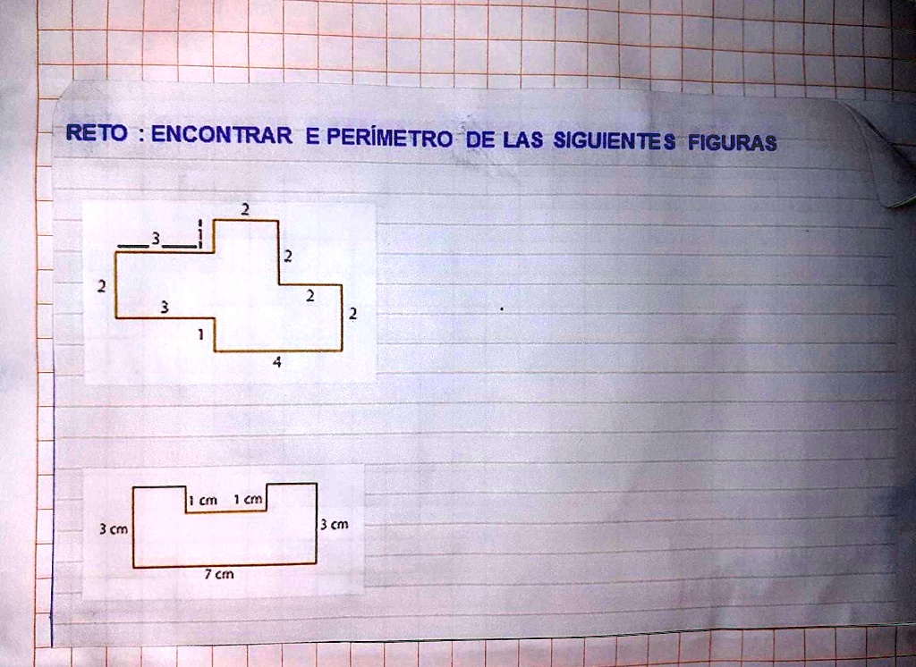 SOLVED: matemáticas:encontrar el perimetro de las siguientes figuras ...