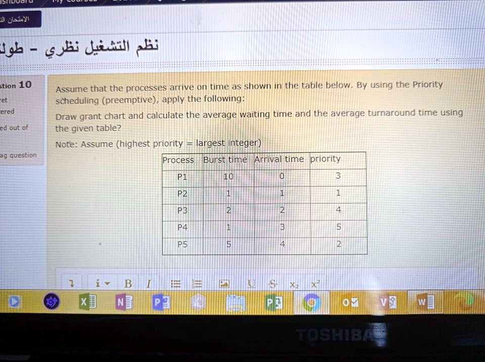 SOLVED: Stiboart - tion 10 et ered Assume that the processes arrive on ...
