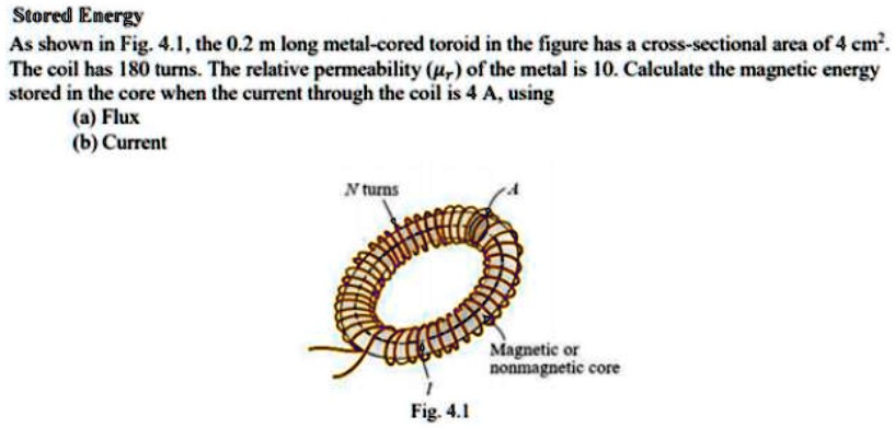 Stored Energy As shown in Fig. 4.1, the 0.2 m long metal-cored toroid ...