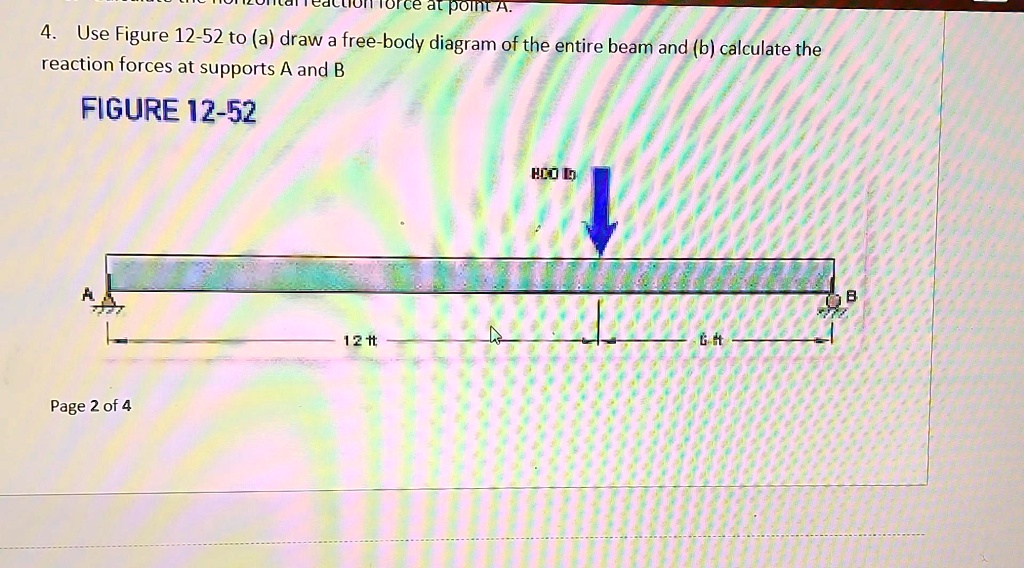 friction force at point a 4 use figure 12 52 to a draw a free body ...