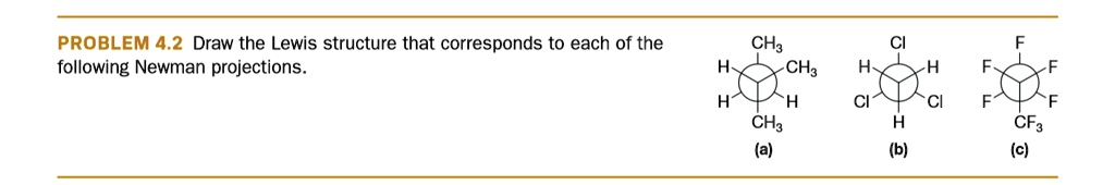 SOLVED: PROBLEM 4.2 Draw the Lewis structure that corresponds to each ...