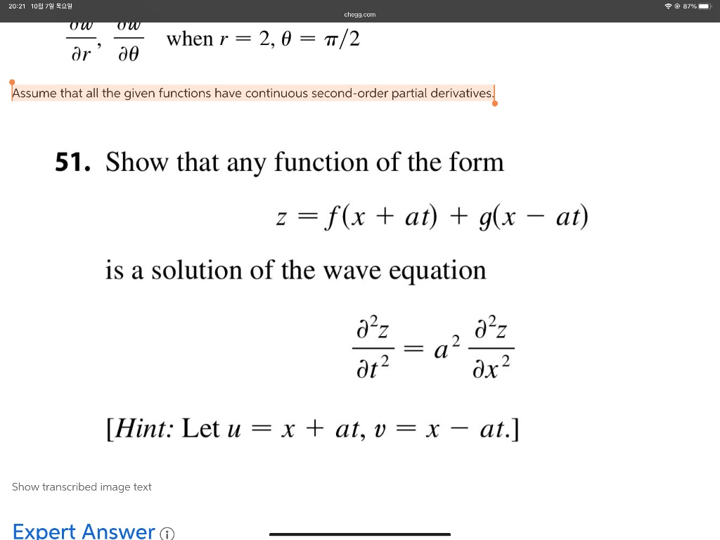 SOLVED: 701 10372 522 Enbad.com OU when r = 2, Î¸ = Ï€/2 dr dÎ¸ Assume ...