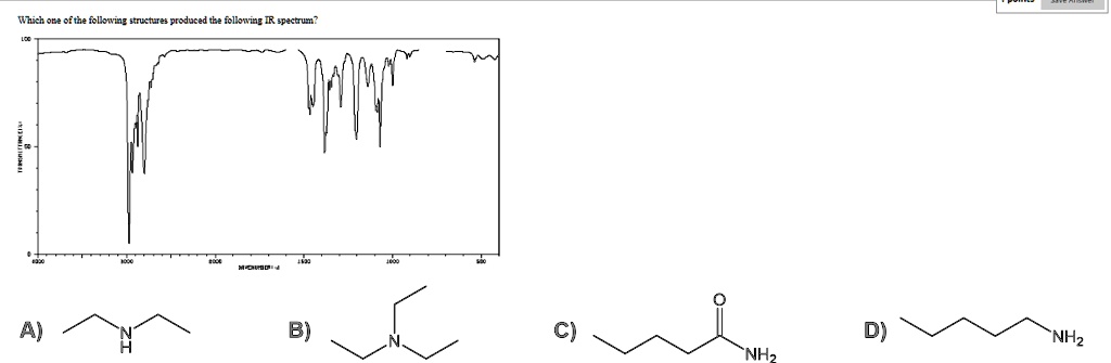 which one of the following structures produced the following ir ...