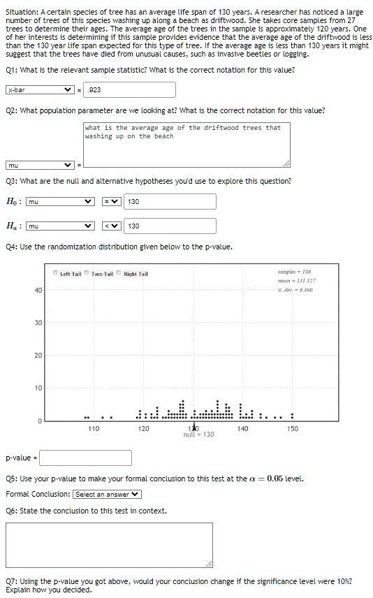 SOLVED: Texts: Please help. I completed the first portion. I need help with the p-value ...